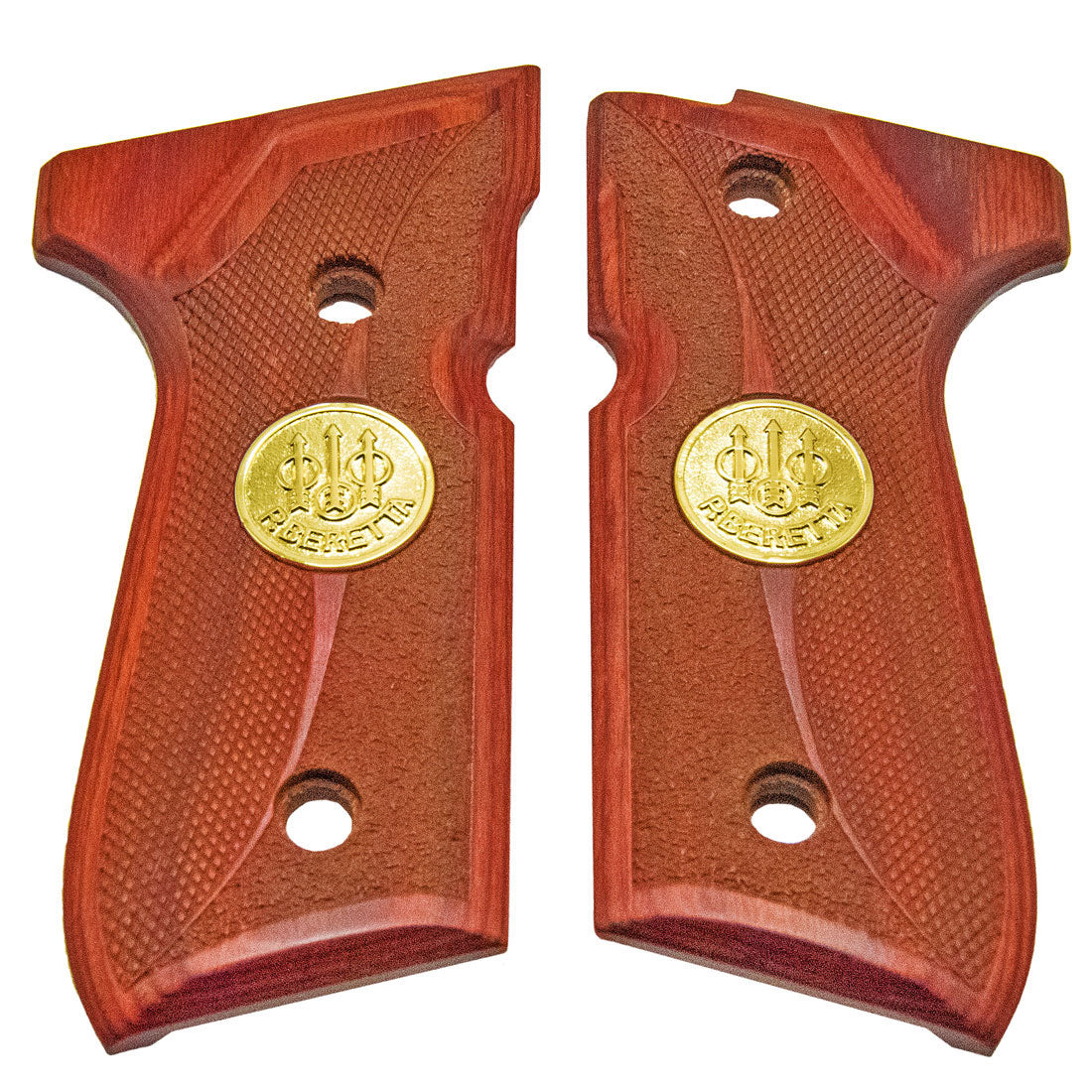 Beretta 92FS Rosewood Pistol Grips with 24K Gold Emblem – The Grip USA