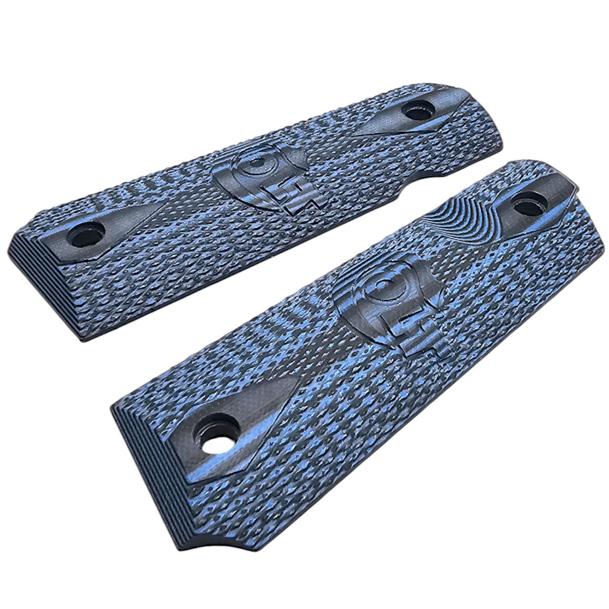 COLT 1911 Full Size Blue G10 Grips | Double Diamond | Ambidextrous Cut ...